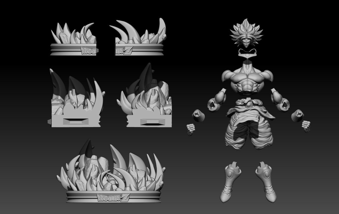 BROLY DRAGON BALL 3D model 3D printable | CGTrader