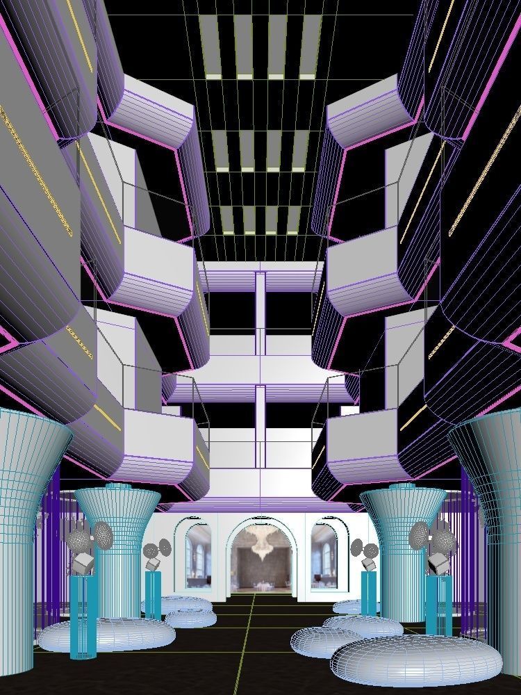 Futuristic Shopping Center 3D model | CGTrader