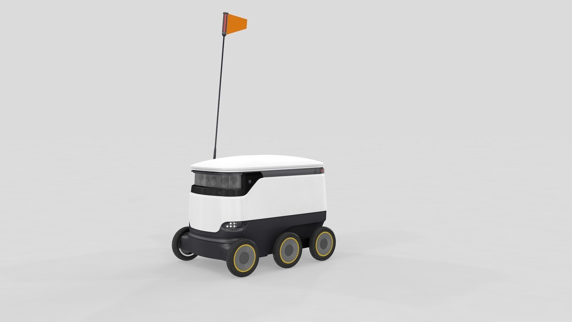 Delivery Robot Starship 3D model animated rigged | CGTrader
