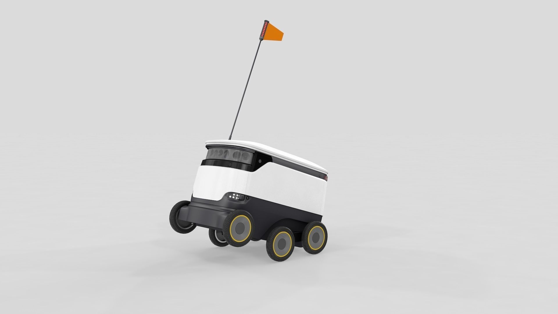 Delivery Robot Starship 3D model animated rigged | CGTrader