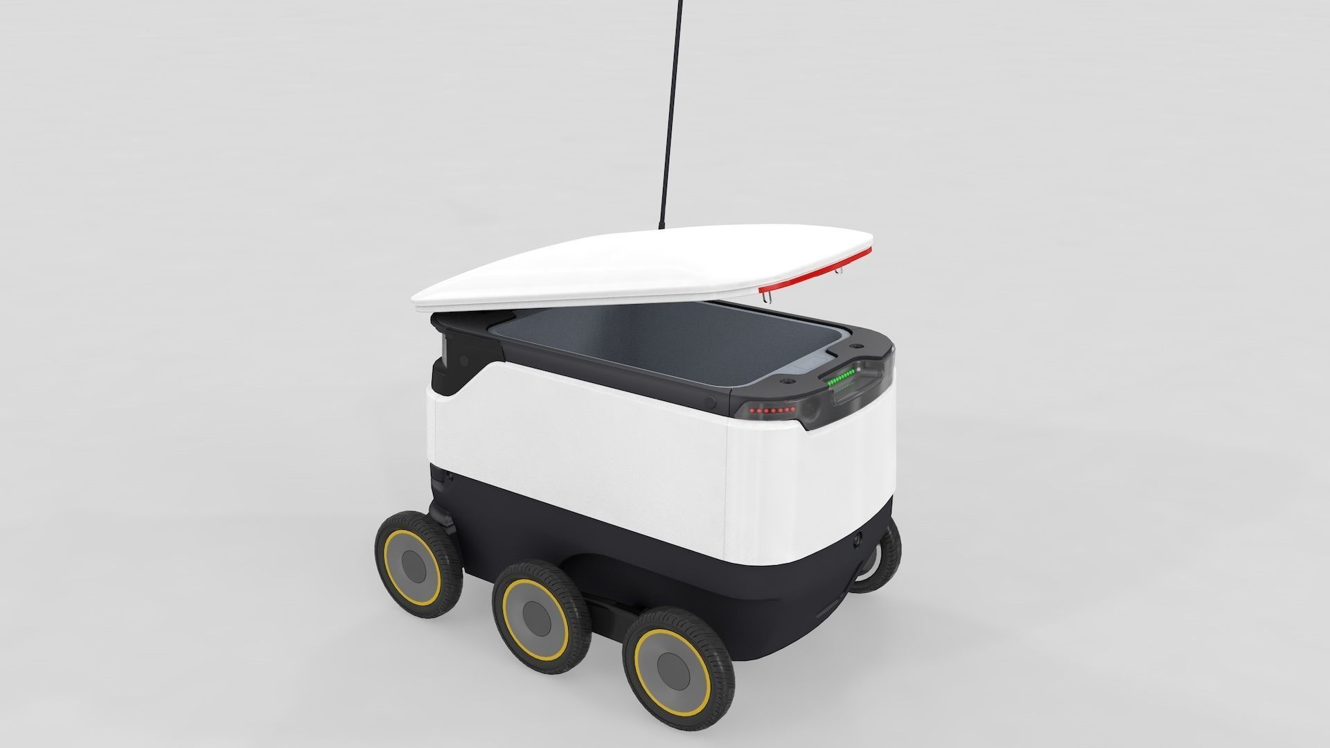 Delivery Robot Starship 3D model animated rigged | CGTrader