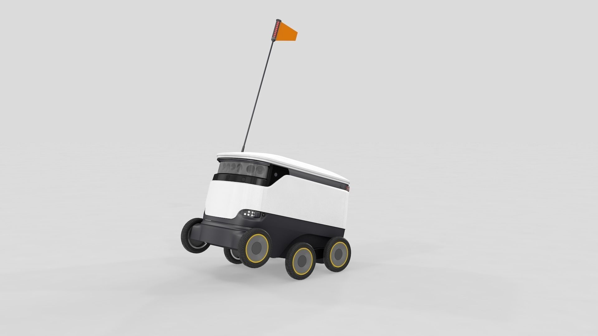 Delivery Robot Starship 3D model animated rigged | CGTrader