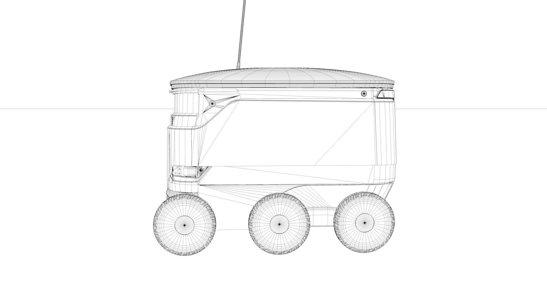 Delivery Robot Starship 3D model animated rigged | CGTrader