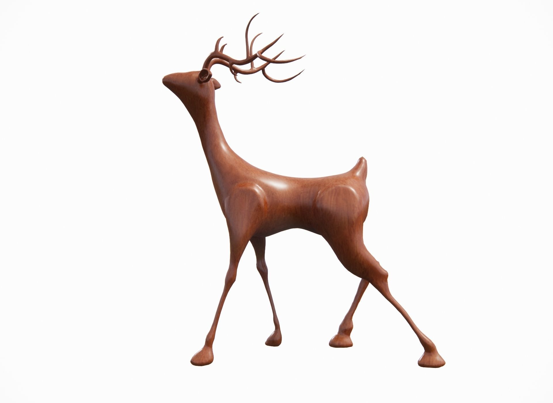 Deer Statue 3d model 3D model | CGTrader