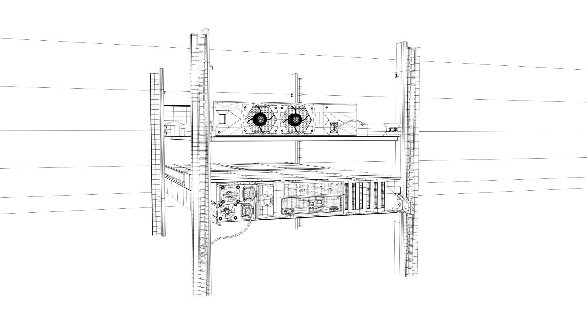 Host machine chassis memory model 3D model | CGTrader