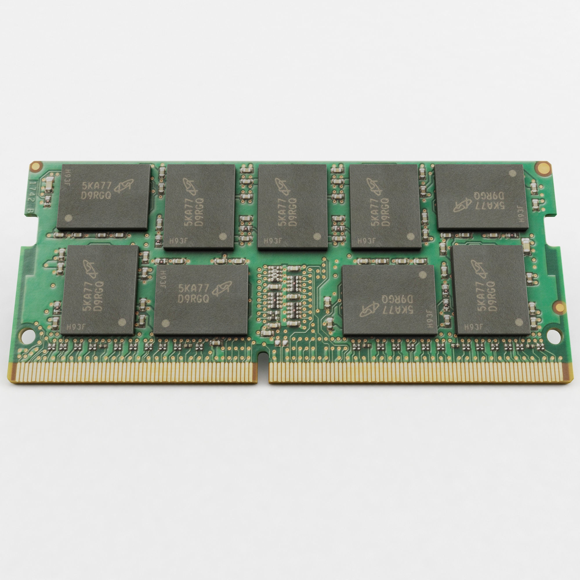 DDR4 SODIMM Ram Module 3D model | CGTrader