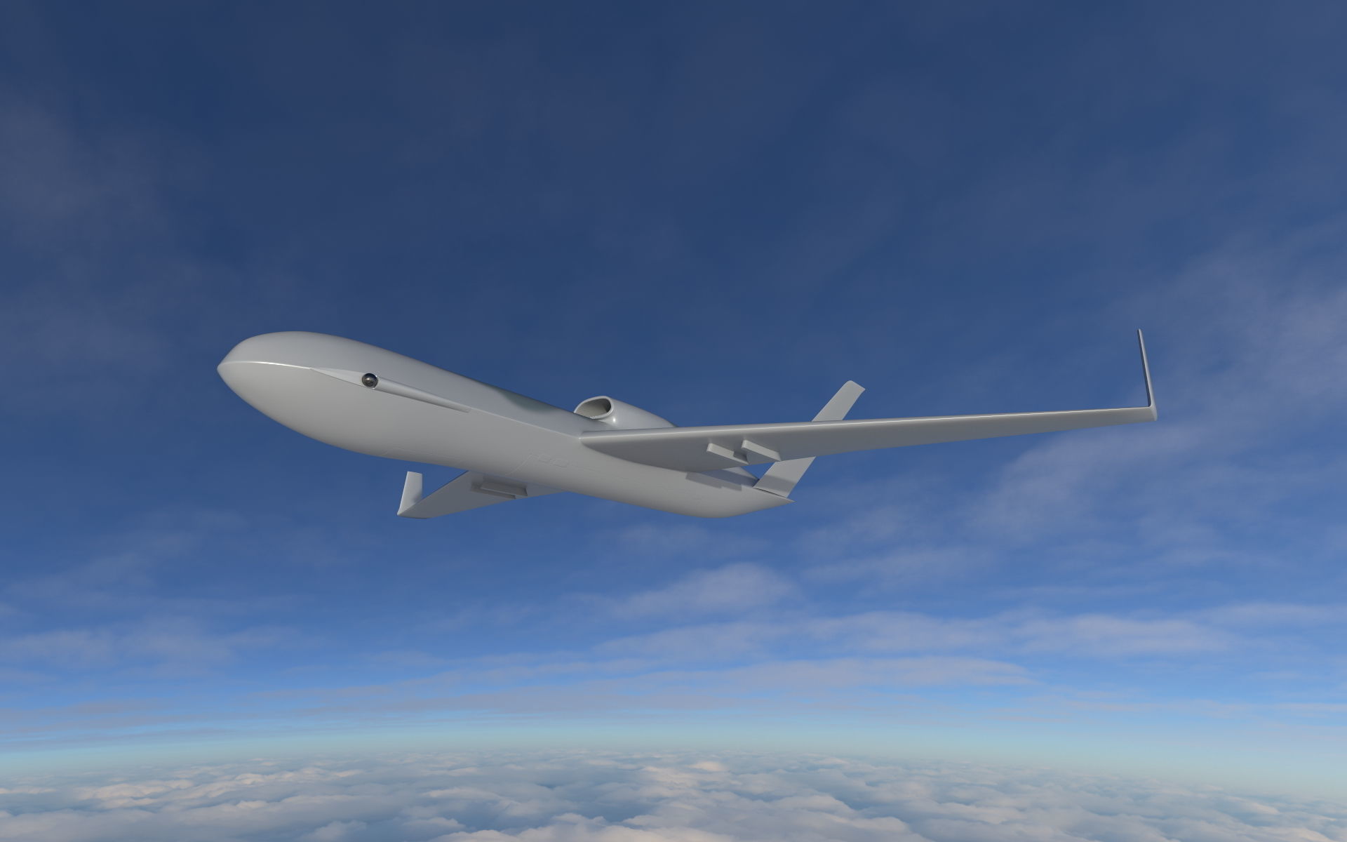General Atomics Defender UAV concept 3D model | CGTrader