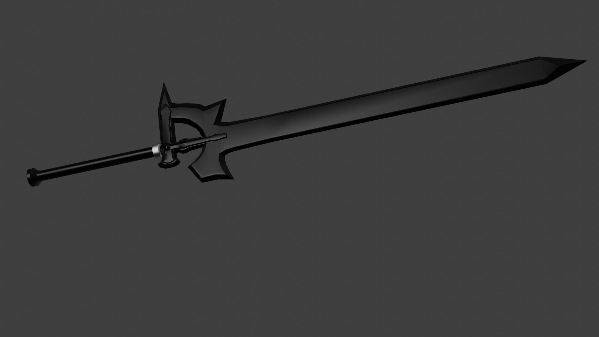 Kirito sword from anime sword art online 3D model | CGTrader