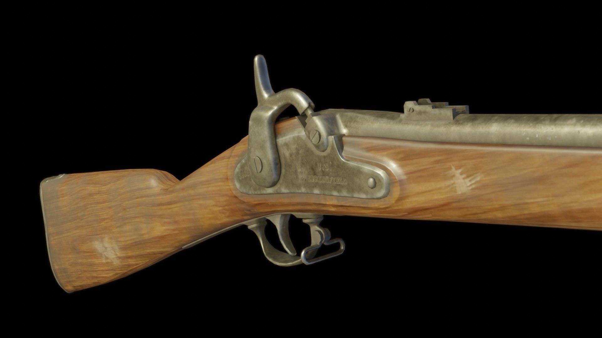 3D model Springfield M1861 VR / AR / low-poly | CGTrader