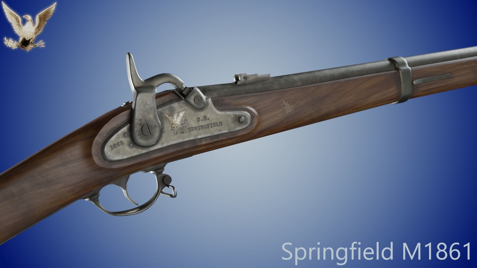 3D model Springfield M1861 VR / AR / low-poly | CGTrader