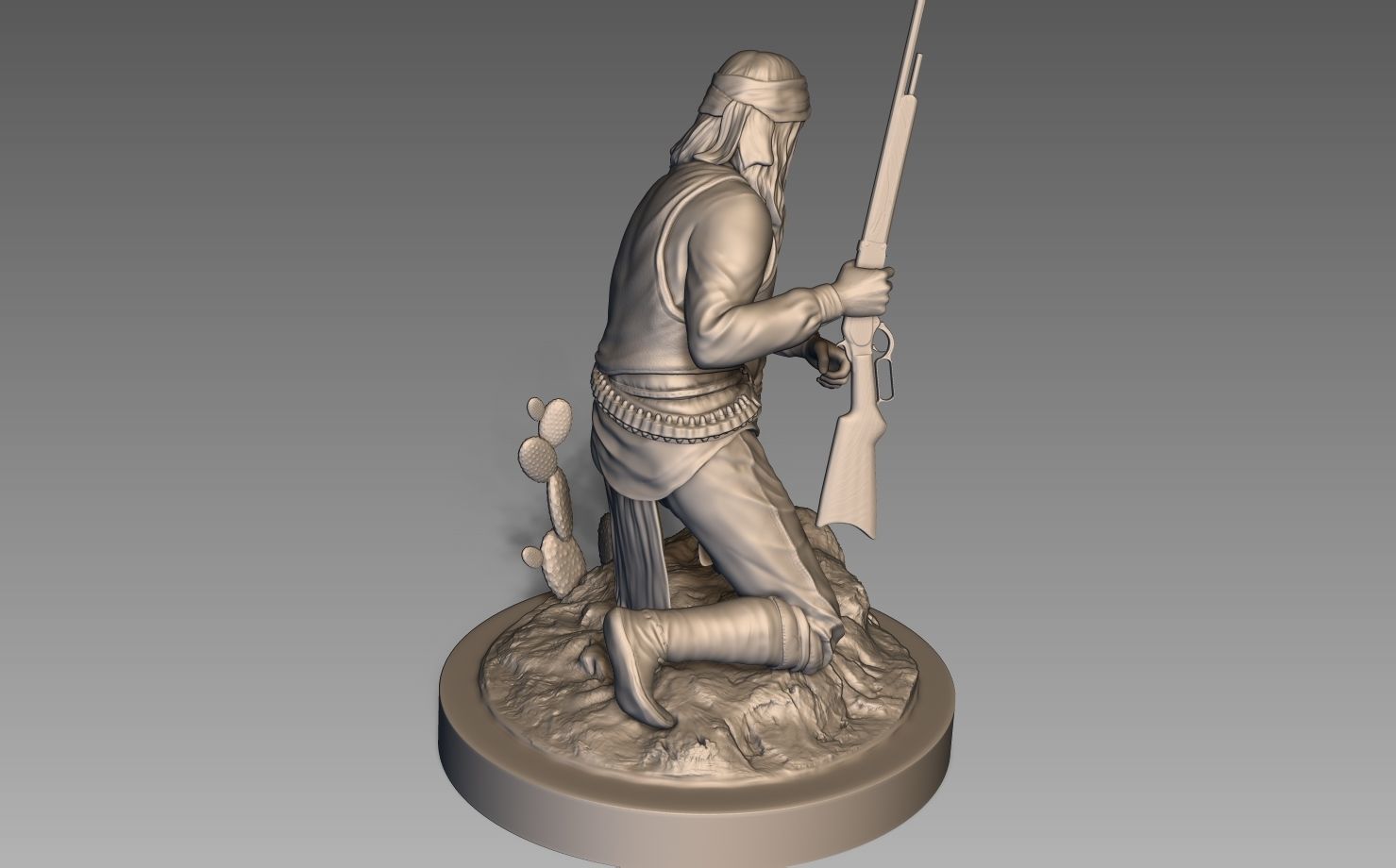 American Native Apache 3D model 3D printable | CGTrader