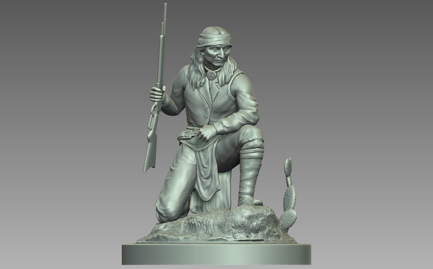 American Native Apache 3D model 3D printable | CGTrader