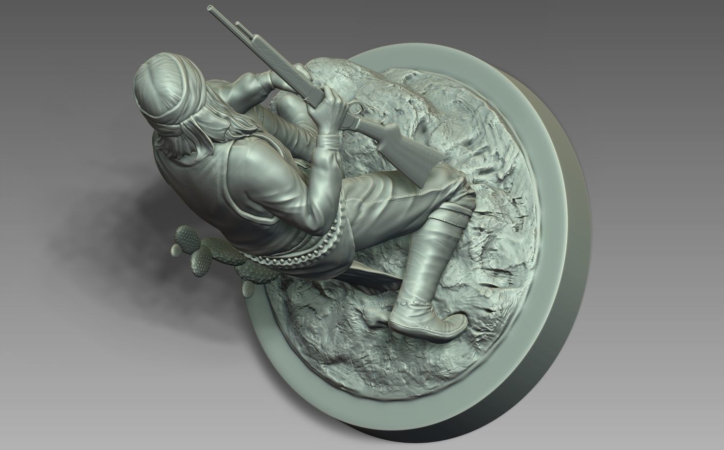 American Native Apache 3D model 3D printable | CGTrader