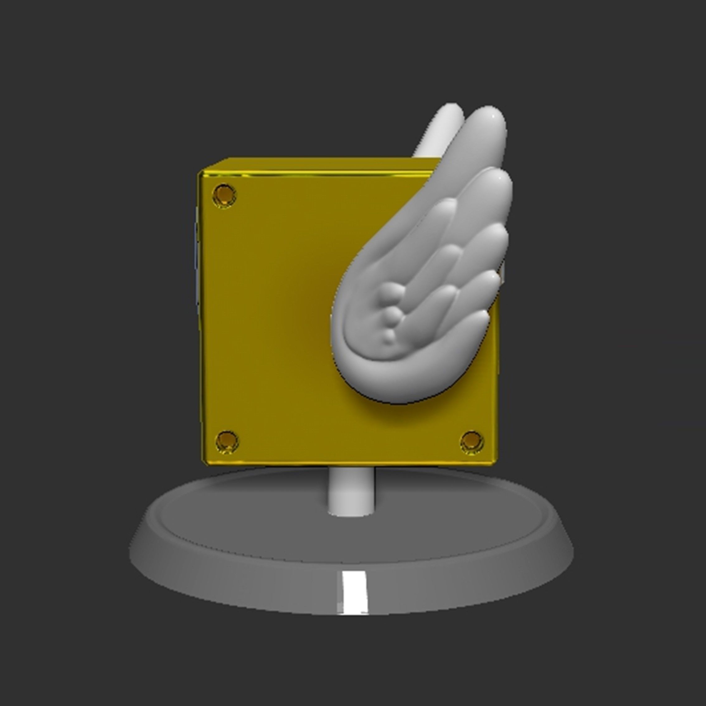 Mario Flying Question Block Based 3D model 3D printable | CGTrader