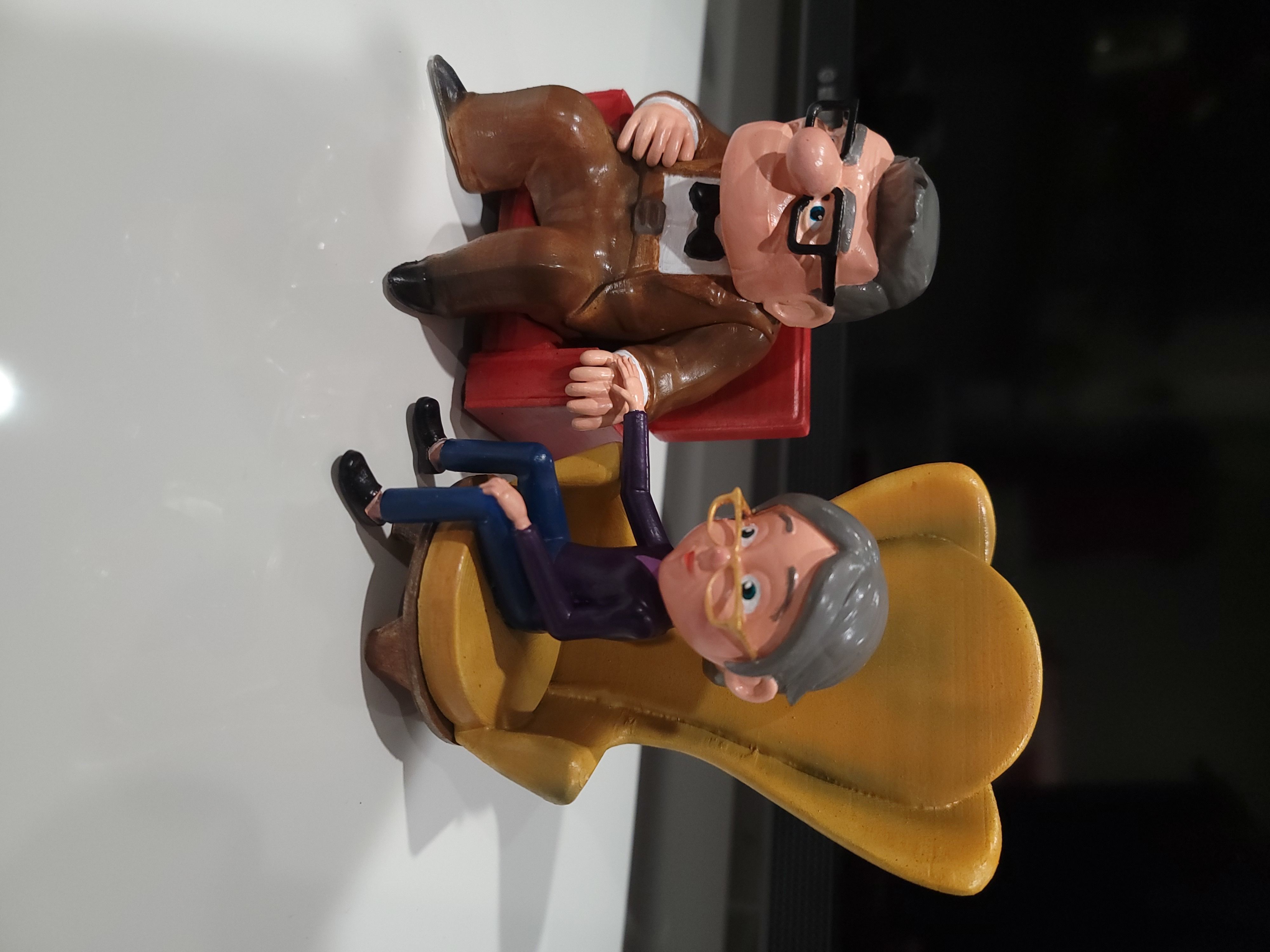 The old Ellie and Carl sit together - Topcake for wedding 3D model 3D ...