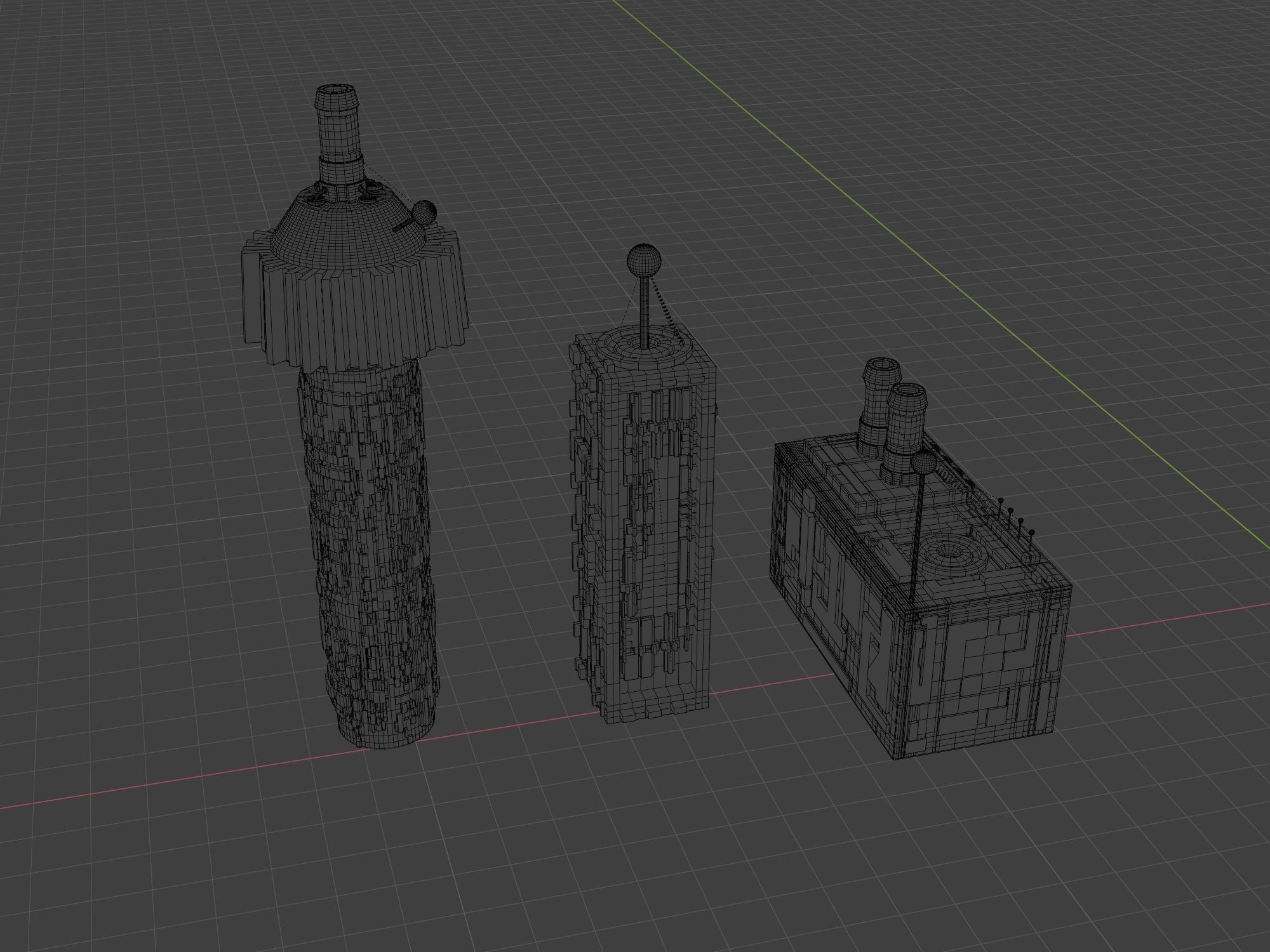 Sci fi hard surface building free 3D model | CGTrader