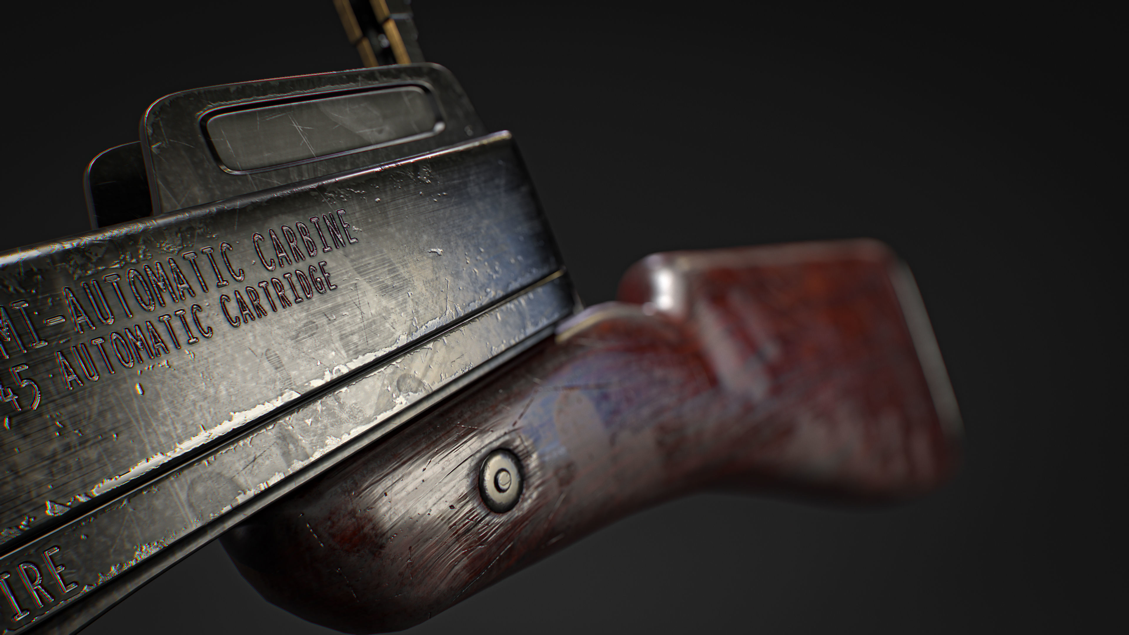 Thompson m1927 submachine gun 3D model | CGTrader