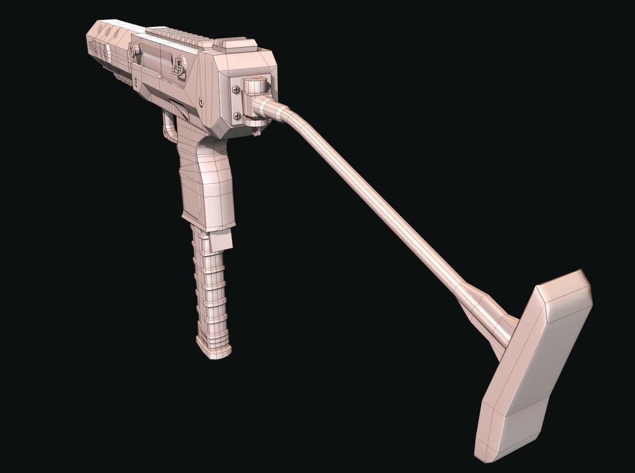 3D model SMG 12 Lowpoly and Highpoly VR / AR / low-poly | CGTrader
