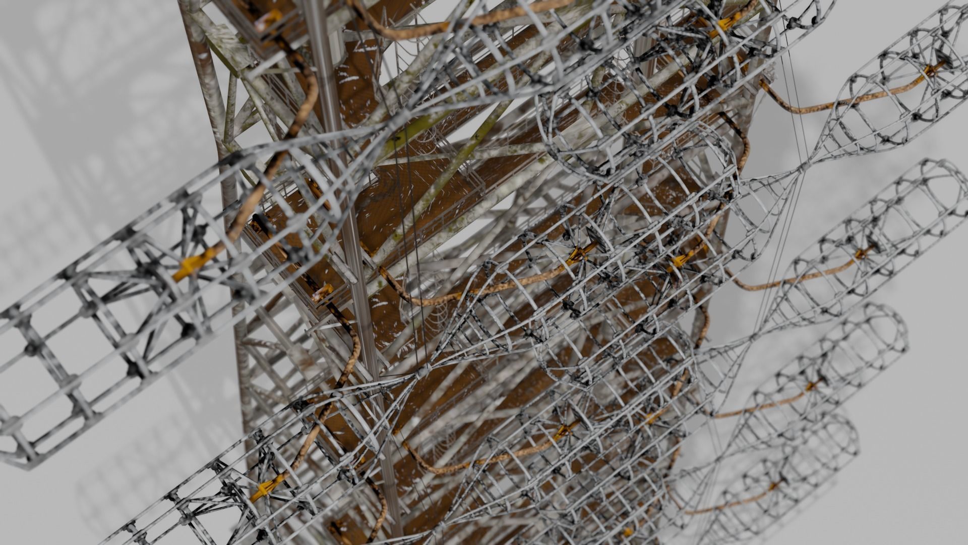 Chernobyl RLS Radar 5N32 Duga BIG MAST 3D model | CGTrader