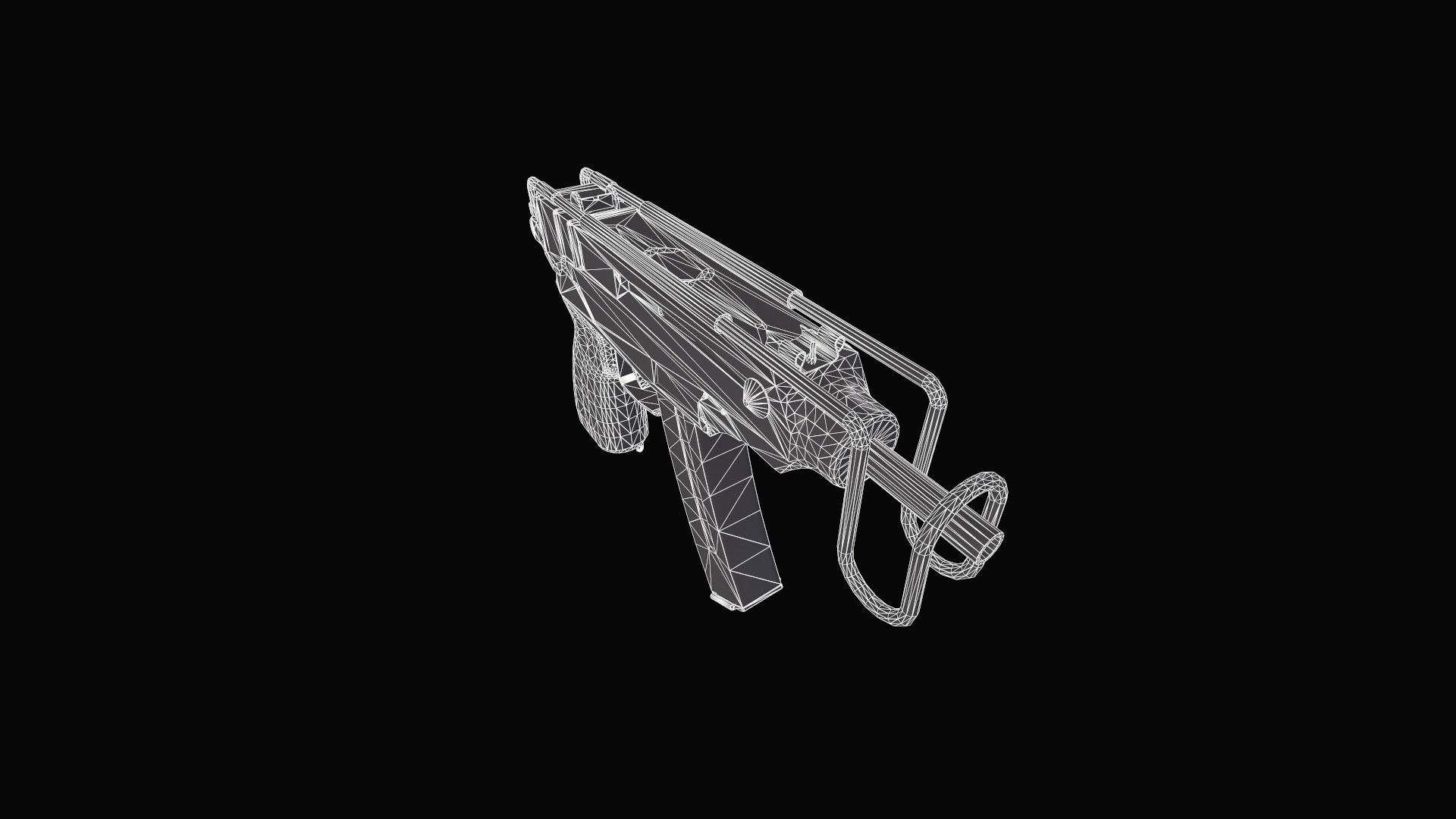 3D model Gameready submachine gun Vz 61 Scorpion VR / AR / low-poly ...