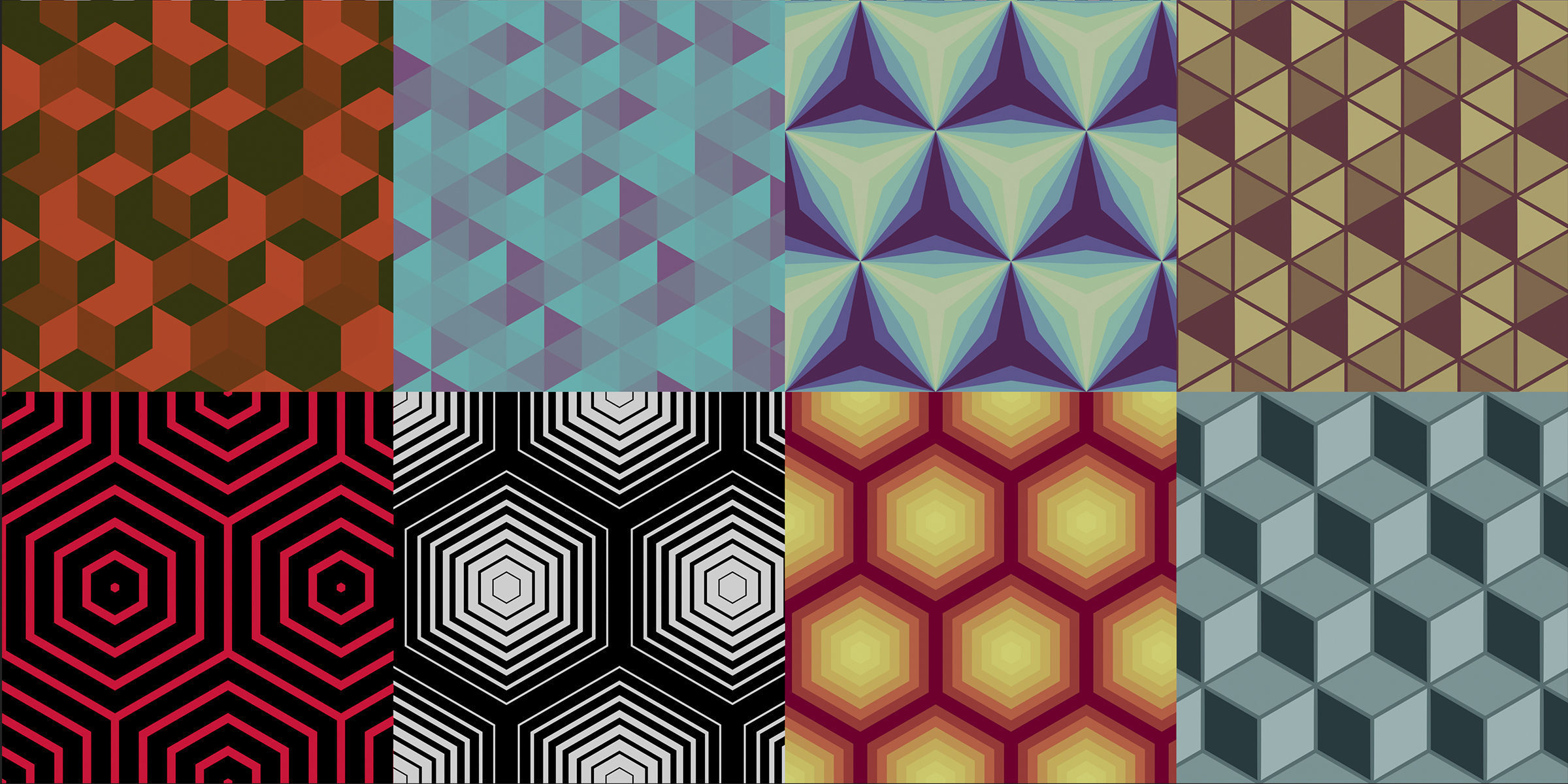 16in1 Procedural Hexagon Patterns for Blender Texture | CGTrader