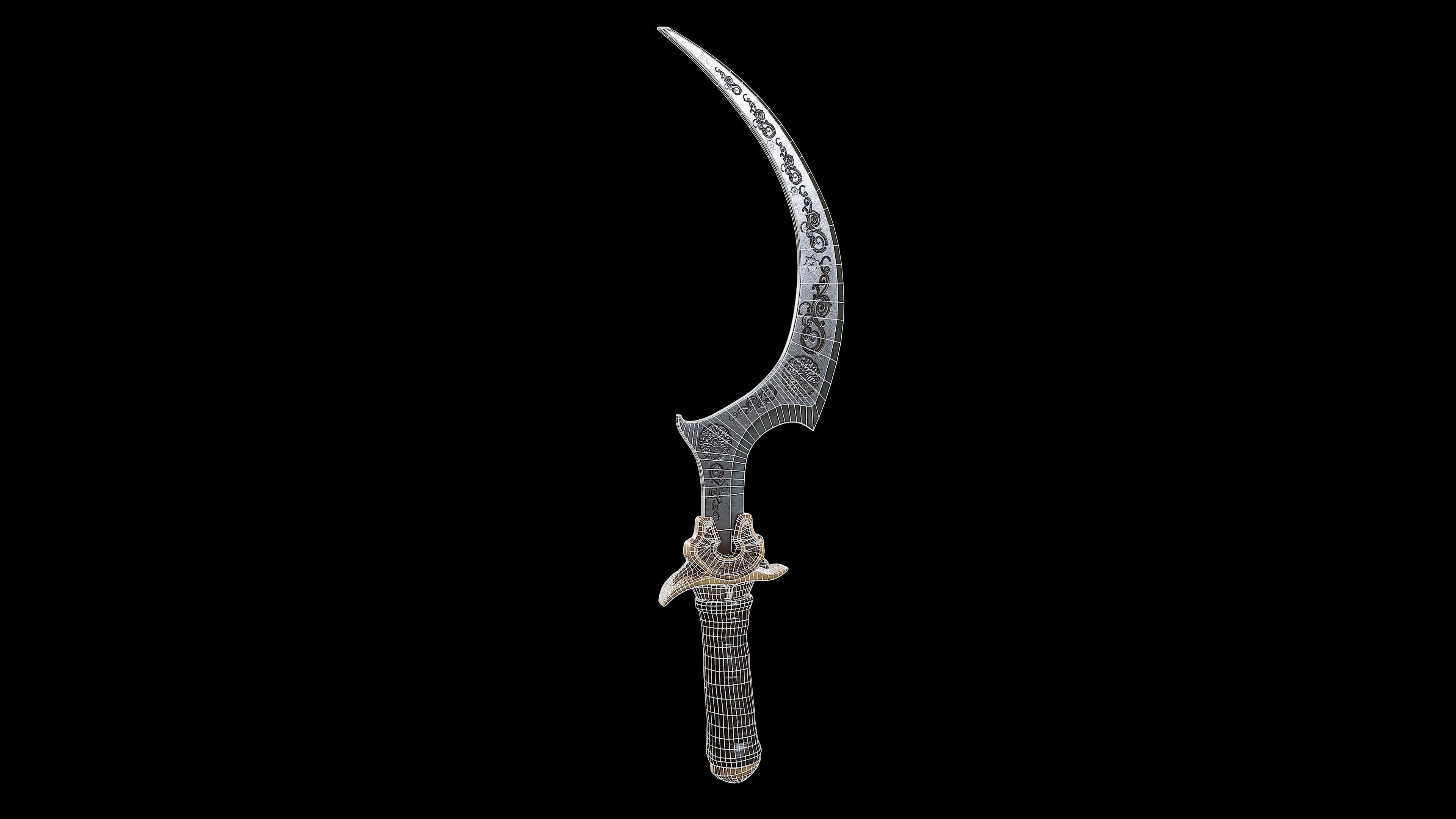 3D model Sickle elder scrolls iii sword VR / AR / low-poly | CGTrader