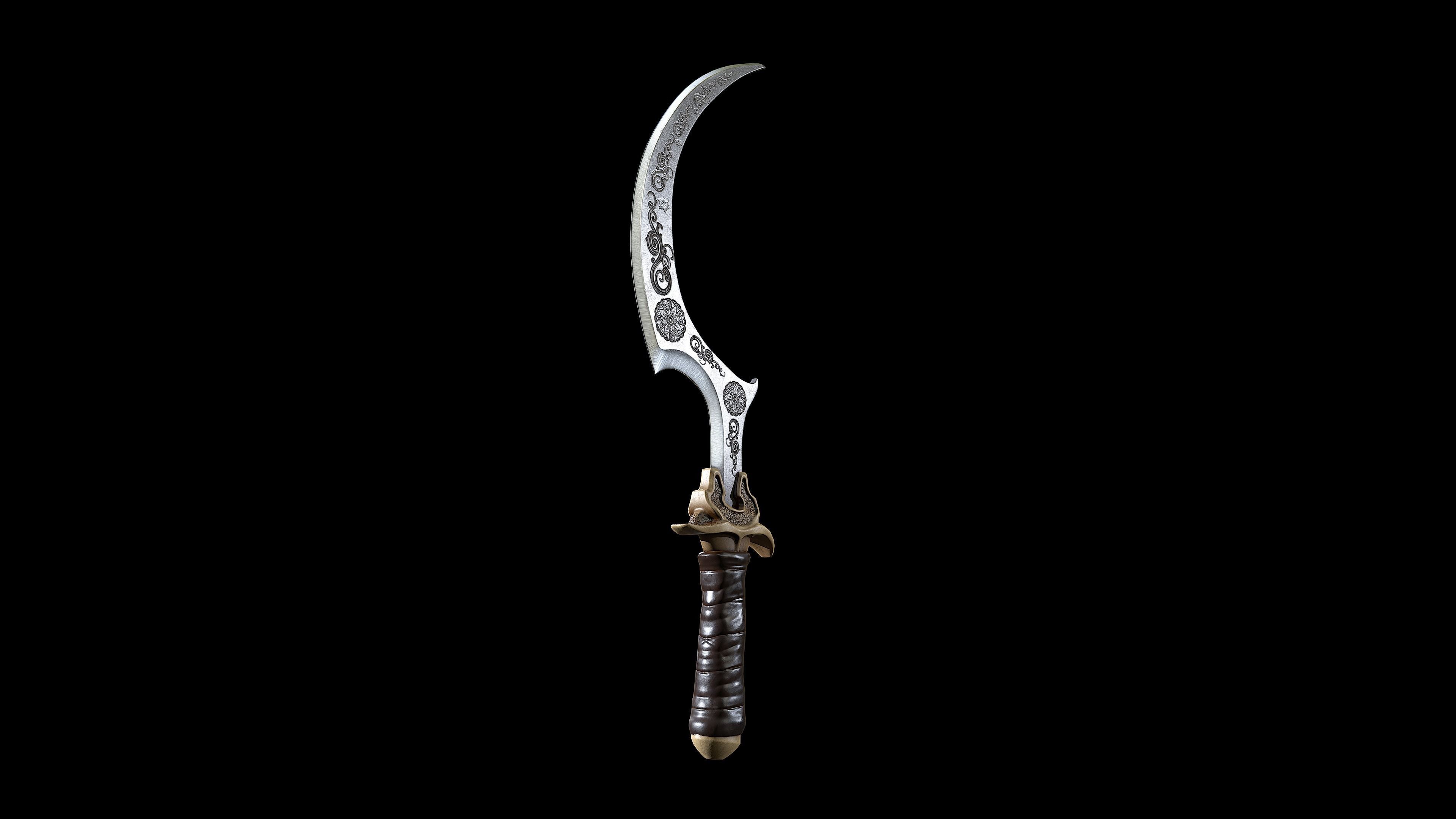 3D model Sickle elder scrolls iii sword VR / AR / low-poly | CGTrader