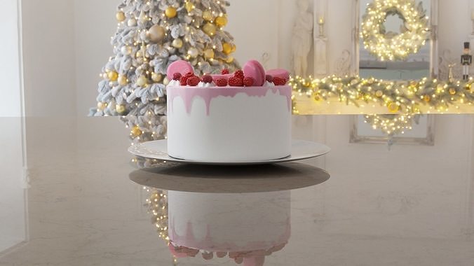 Gorgeous cake free 3D model | CGTrader