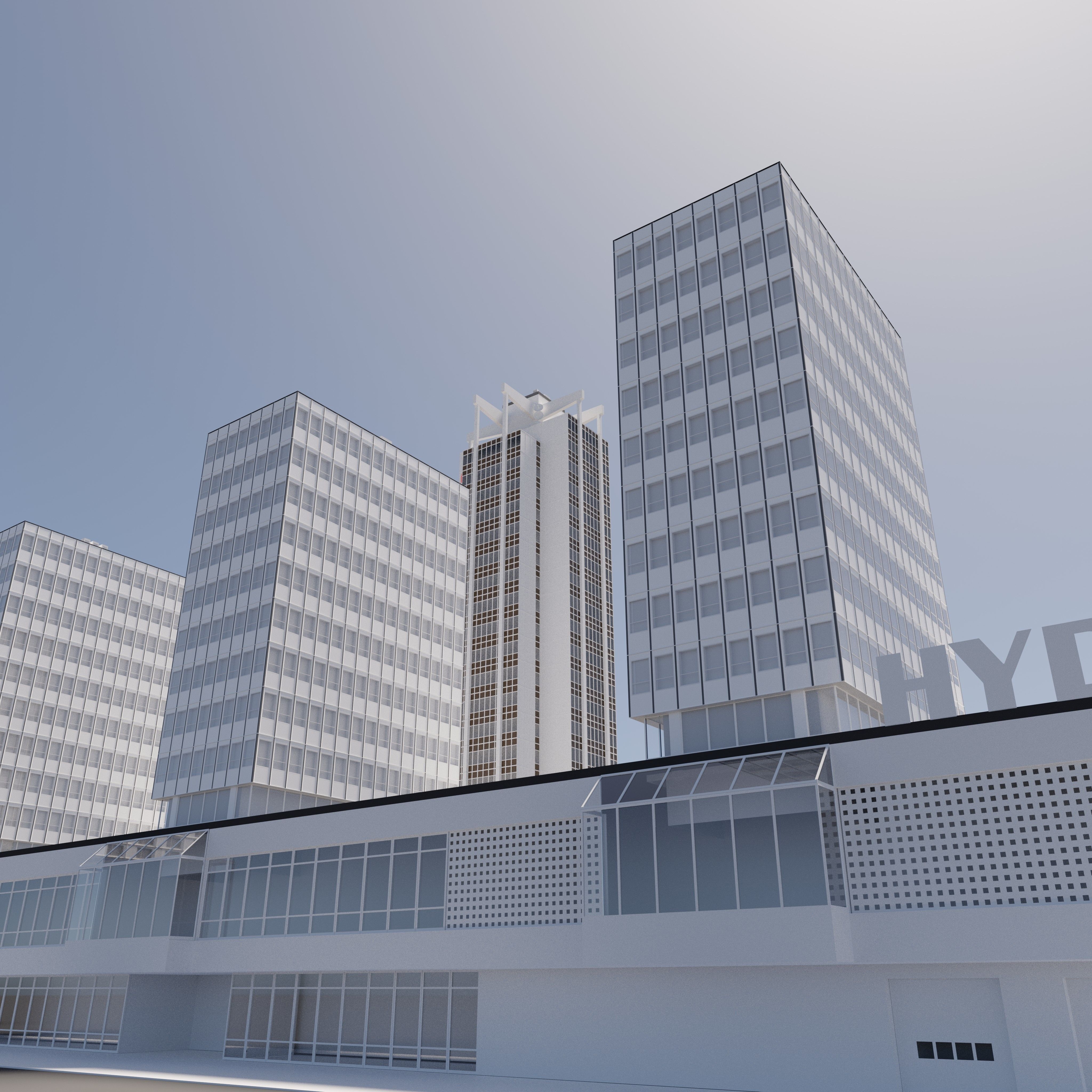 NH Buildings 3D model | CGTrader