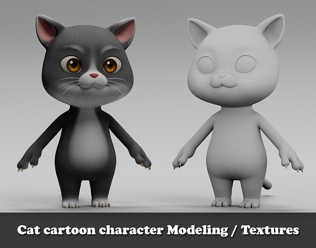 3d Cat Cartoon