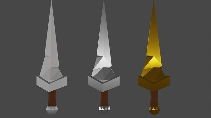Free Dagger low-poly free VR / AR / low-poly 3D model | CGTrader