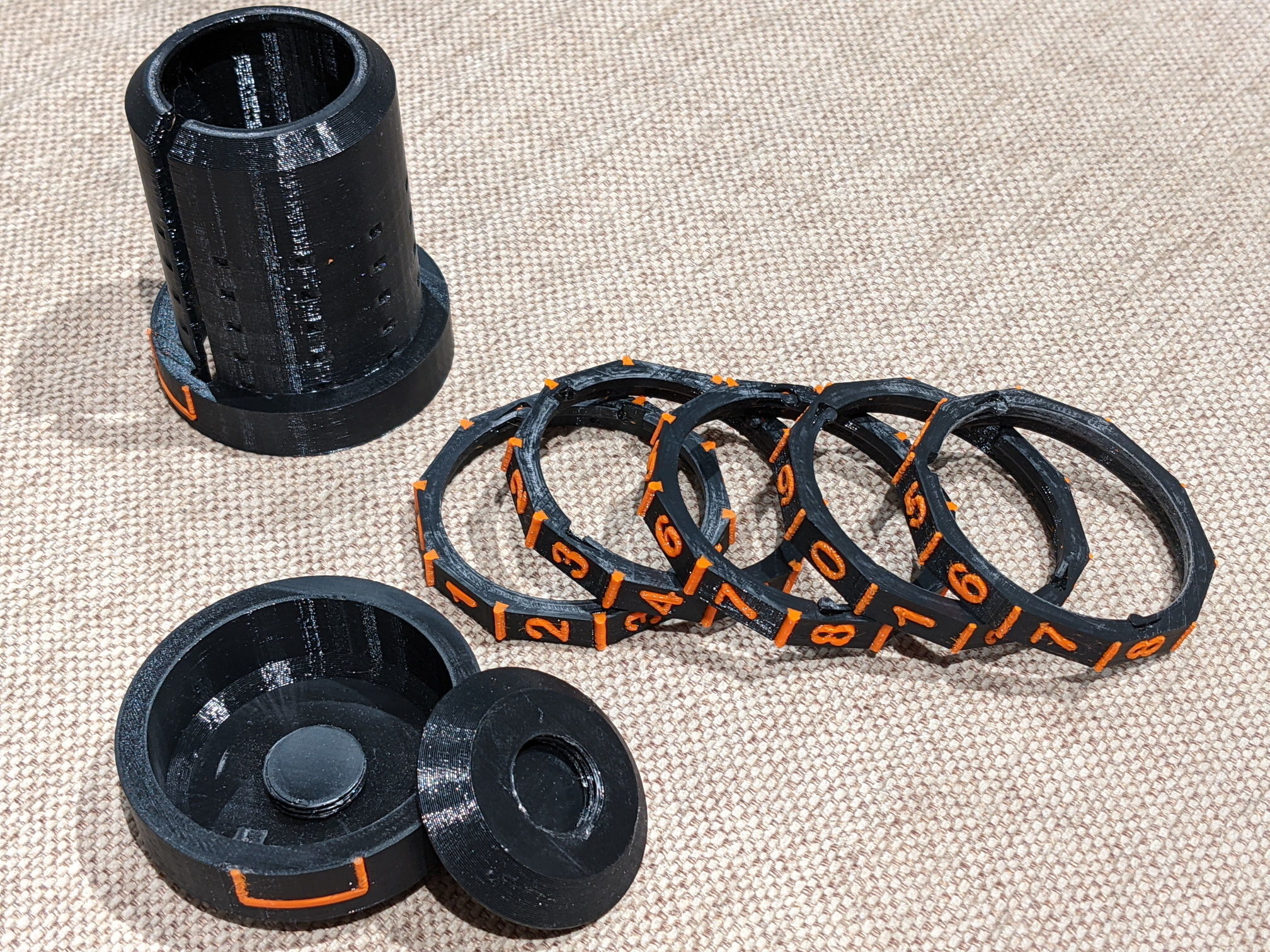 Container capsule with combination lock 3D model 3D printable | CGTrader