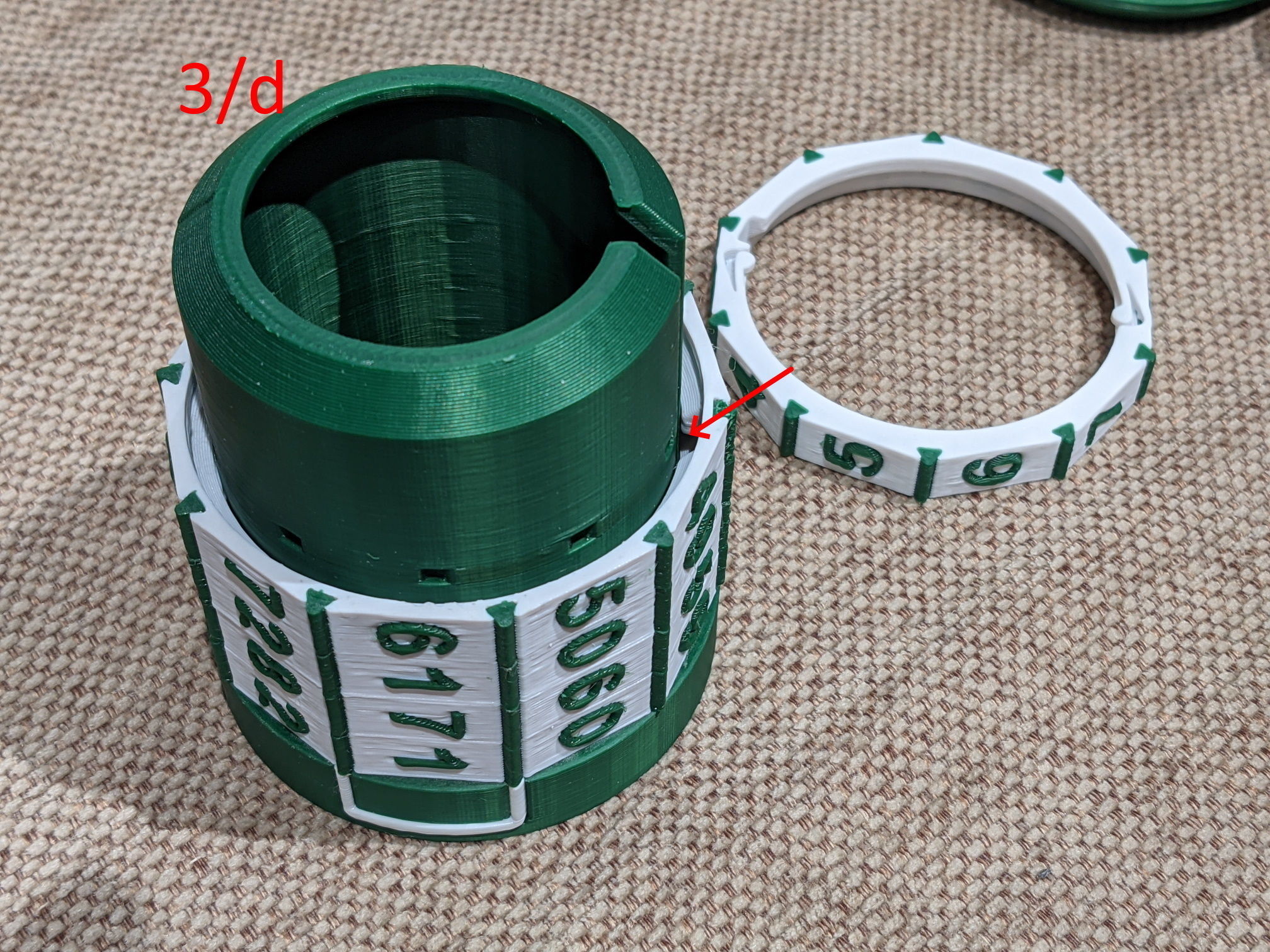 Container capsule with combination lock 3D model 3D printable | CGTrader