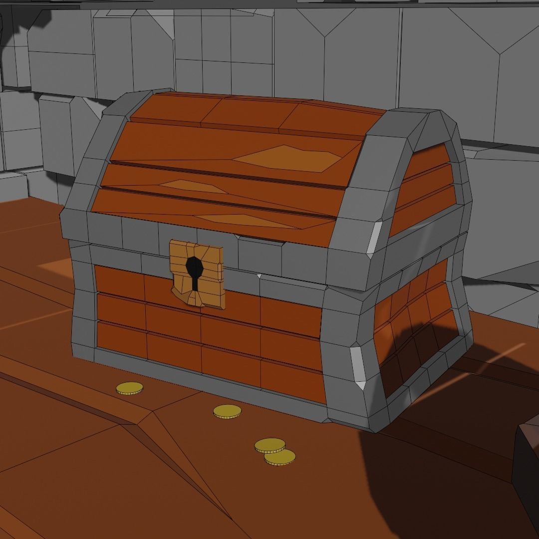 3D model knight room VR / AR / low-poly | CGTrader