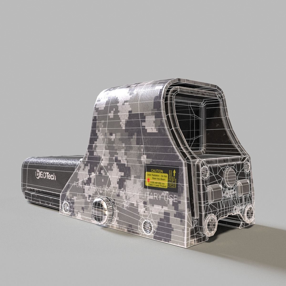 3D model Eotech 552 Holographic sight - Low poly PBR VR / AR / low-poly ...