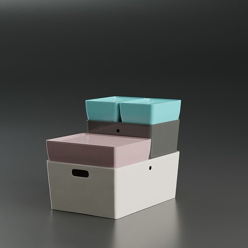 Organizer plastic Box 3D model | CGTrader