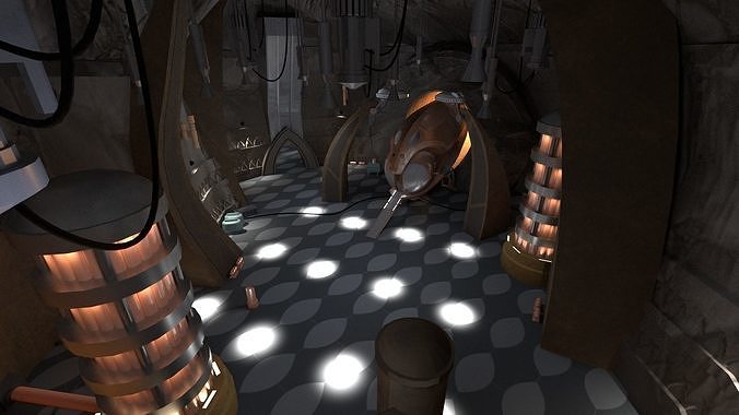 3D model Star Wars - Dookus secret hangar VR / AR / low-poly | CGTrader