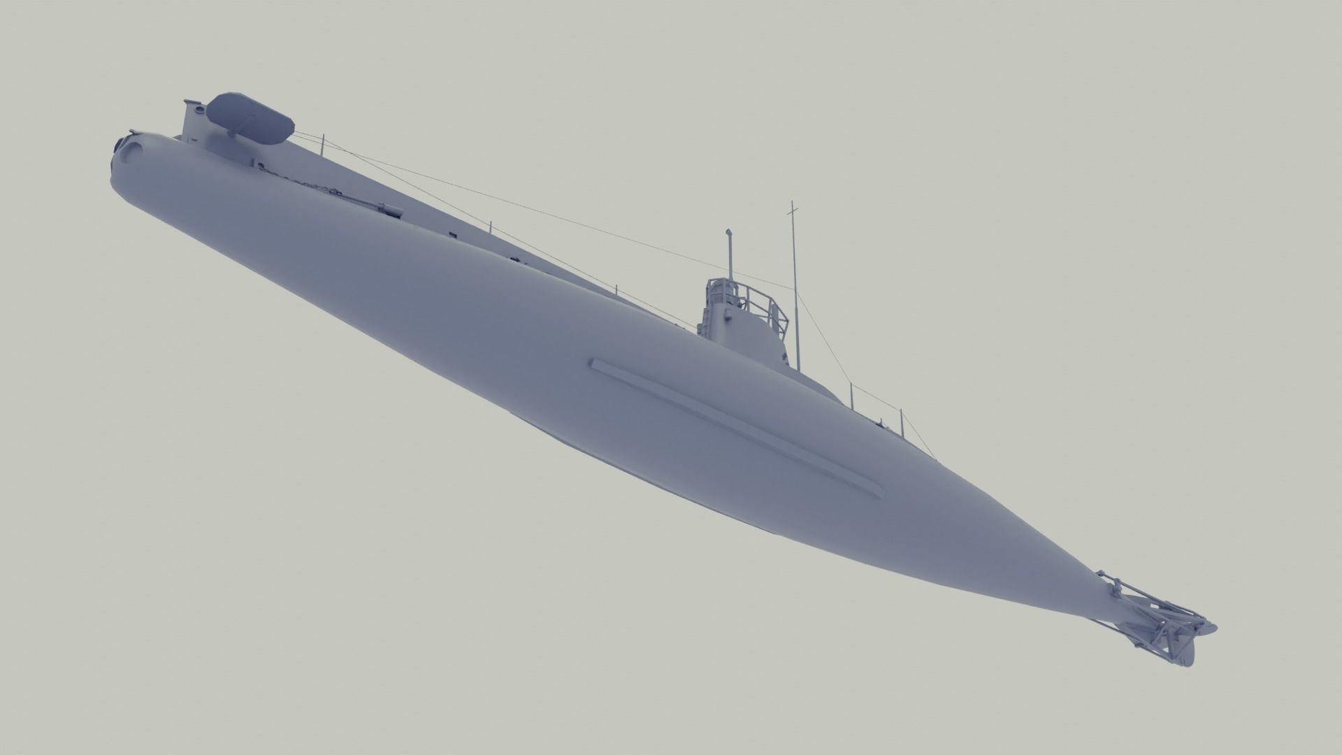 3D model British C-Class submarine VR / AR / low-poly | CGTrader