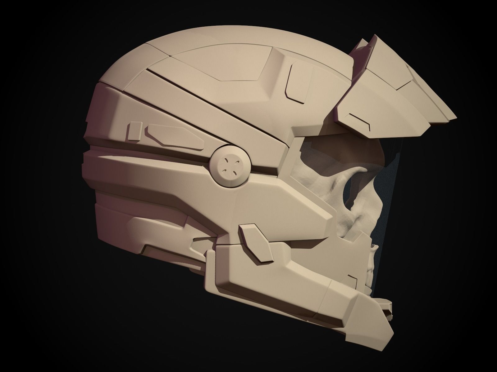 printable halo reach haunted helmet 3D model 3D printable | CGTrader
