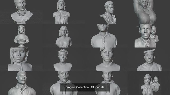 Singers Collection | CGTrader