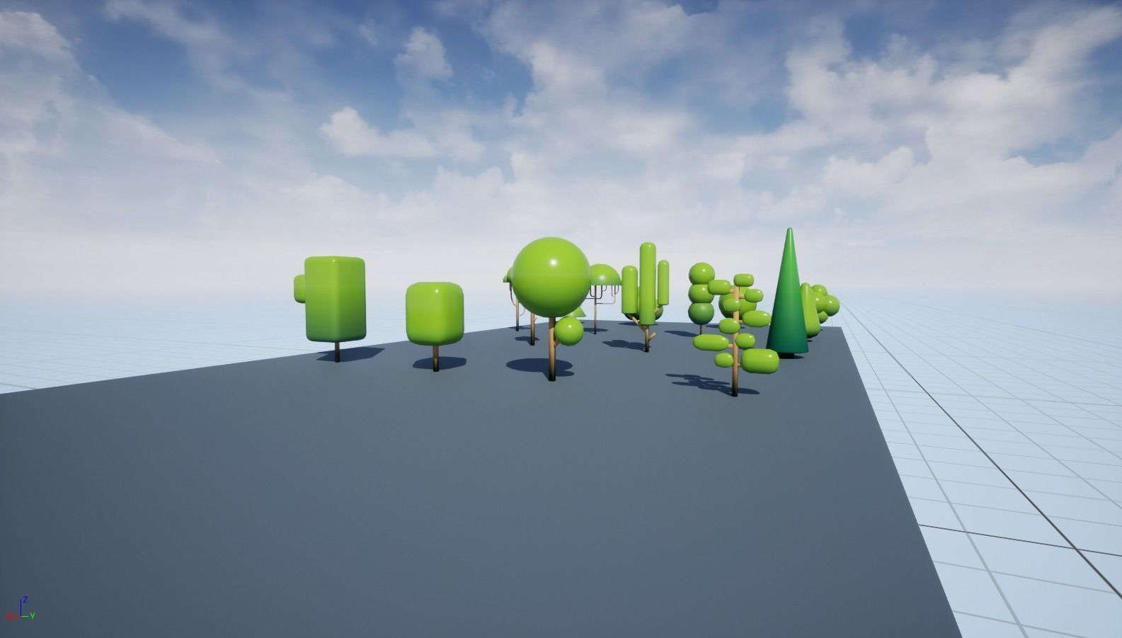 Trees Stylized Textured assets pack free VR / AR / low-poly 3D model ...