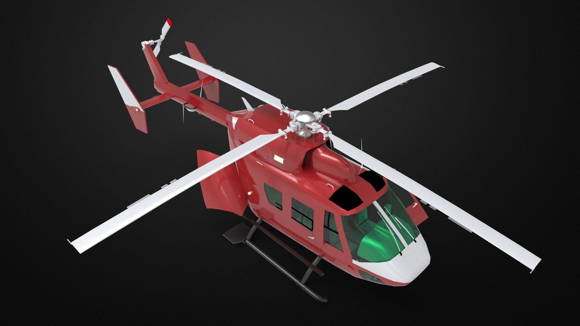 MBB Kawasaki BK 117 3D model | CGTrader