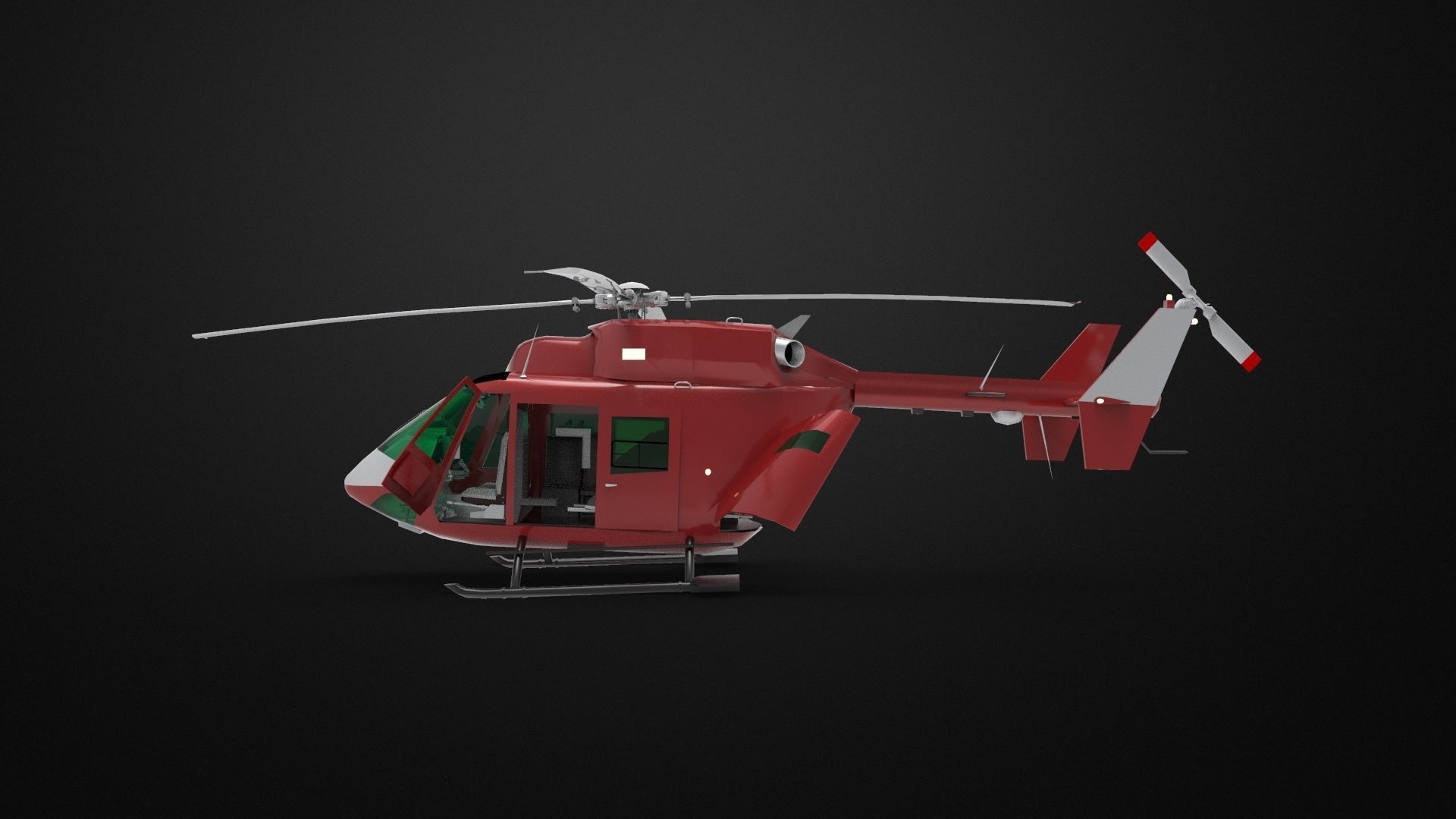 MBB Kawasaki BK 117 3D model | CGTrader