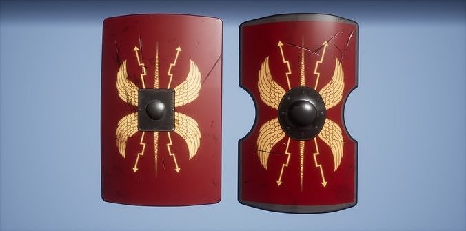 3D model Roman Scutum Shield VR / AR / low-poly | CGTrader