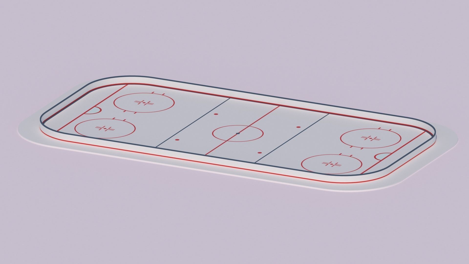 3D model Cartoon Ice Hockey Rink VR / AR / low-poly | CGTrader