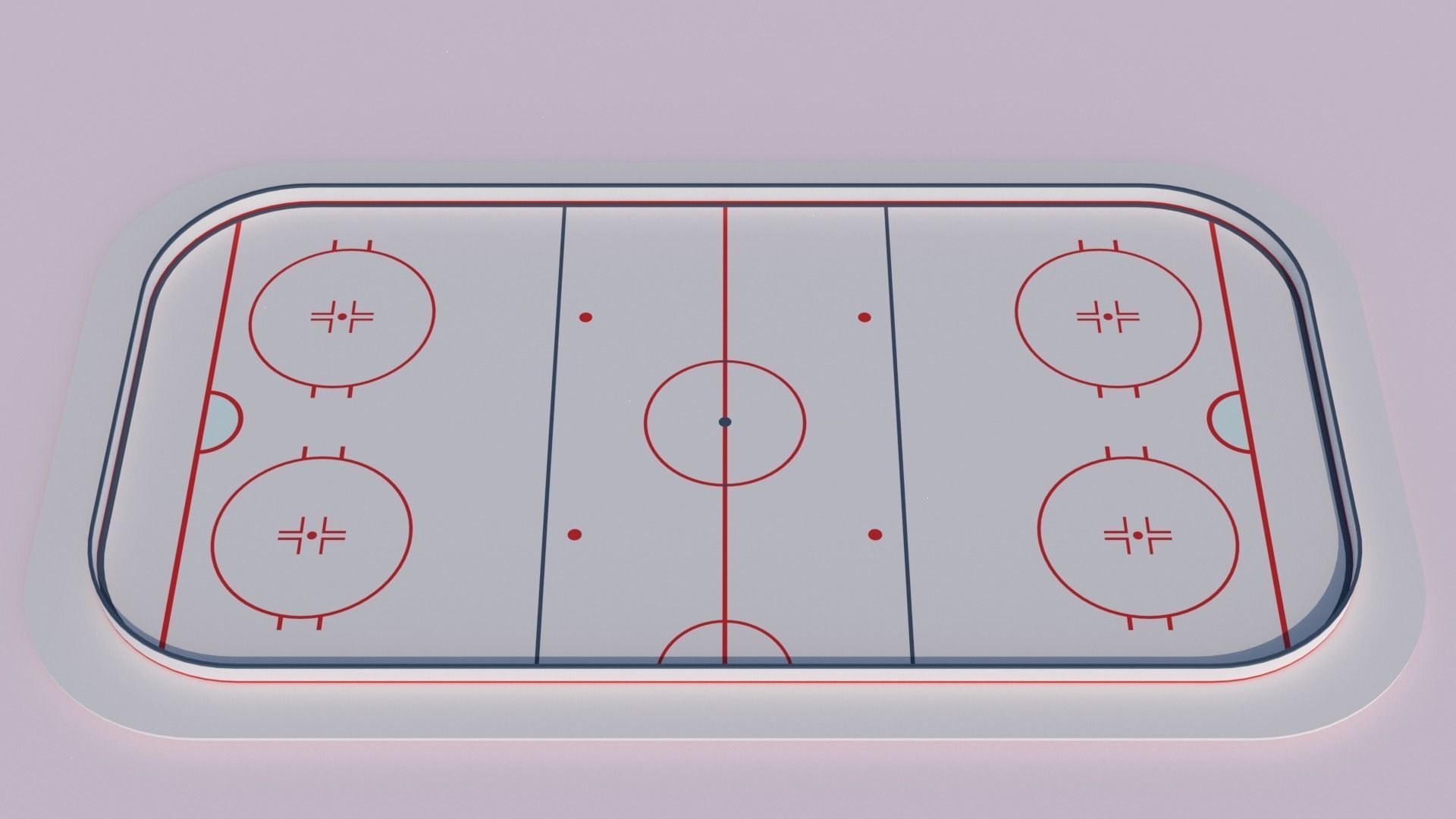 3D model Cartoon Ice Hockey Rink VR / AR / low-poly | CGTrader