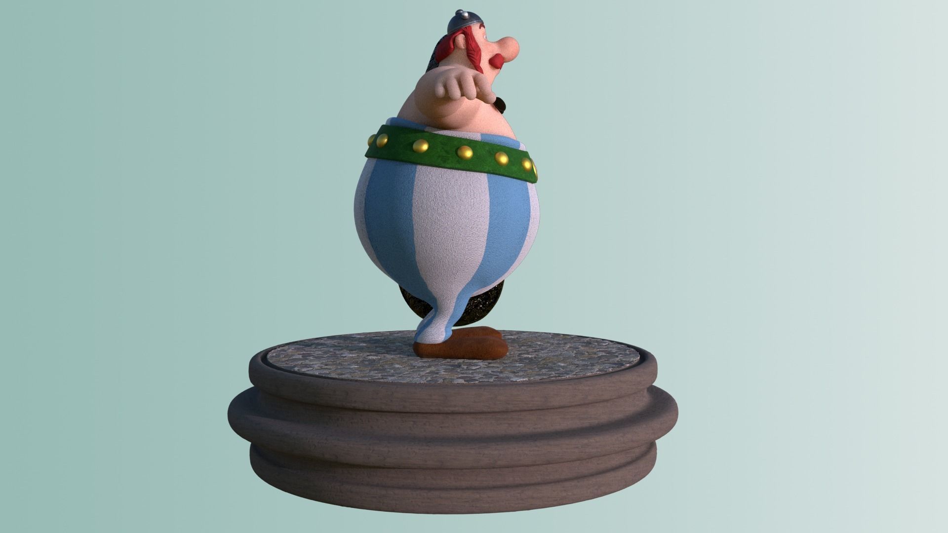 3D model Obelix cartoon character VR / AR / low-poly | CGTrader