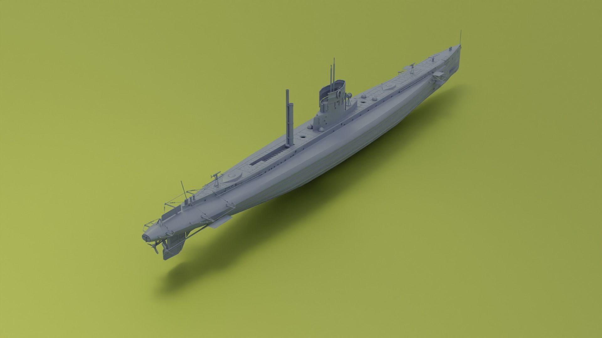 3D model SMS U9 U-boat VR / AR / low-poly | CGTrader