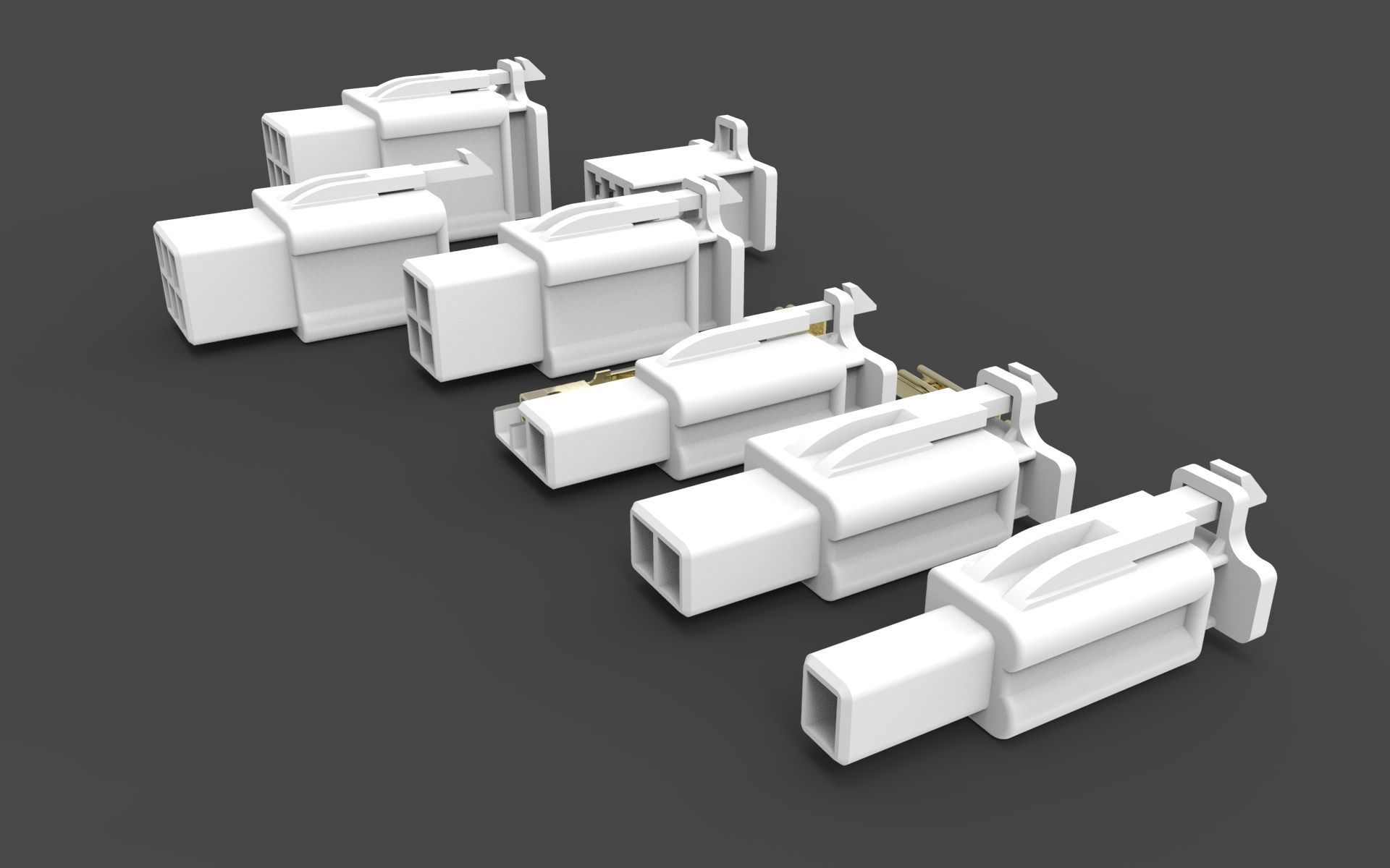 Car Connectors DJ70 3D model 3D printable | CGTrader