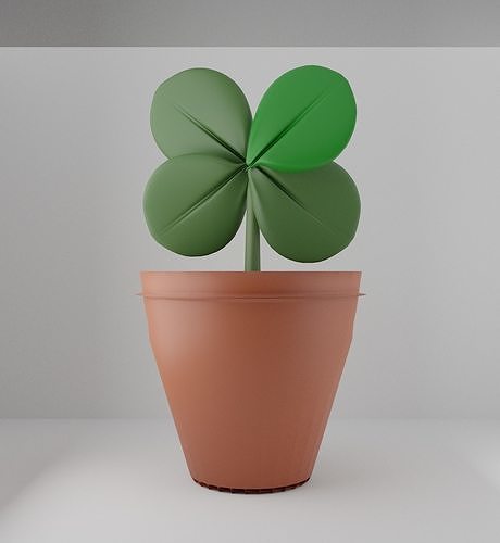 four-leaf clover 3D model | CGTrader